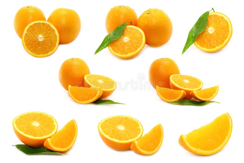 Oranges collage stock photo. Image of group, juicy, healthy - 24351608