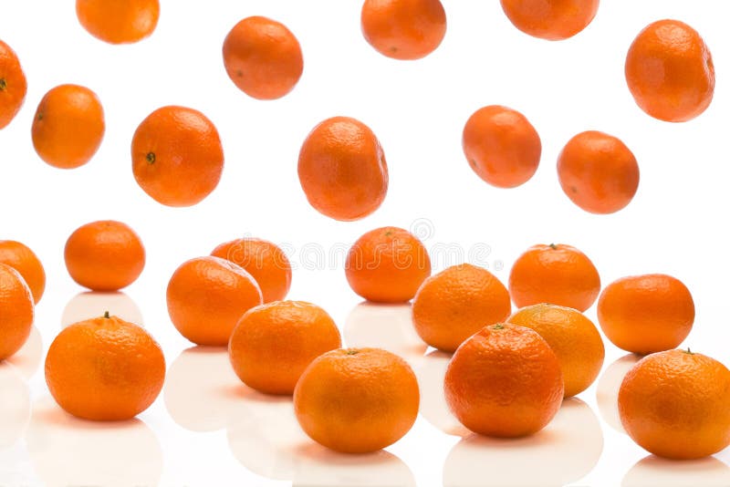 Oranges Falling in the Orange Juice Stock Image - Image of isolated ...