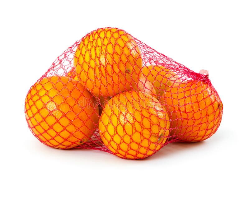 Oranges Dans Le Filet En Plastique. Photo stock - Image du fruits ...