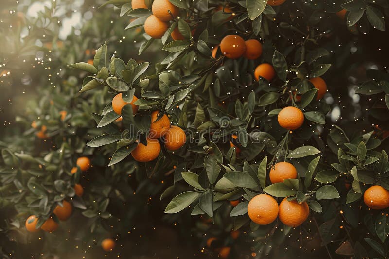 Oranges Grow on Trees, Orange Farm Stock Photo - Image of climate ...