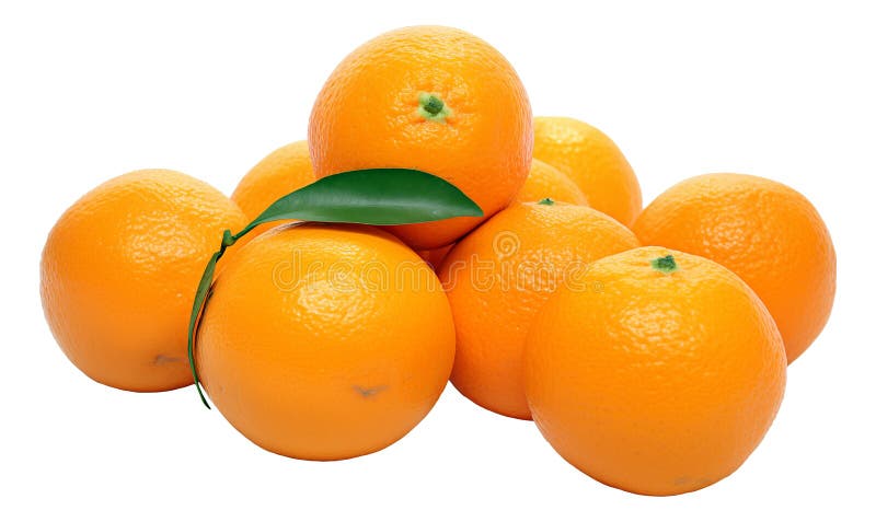 Oranges Isolated on Transparent Background. Clipping Path Included ...