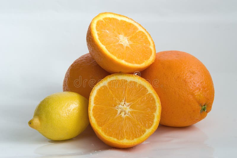 Oranges and lemon stock photo. Image of nature, background - 954656