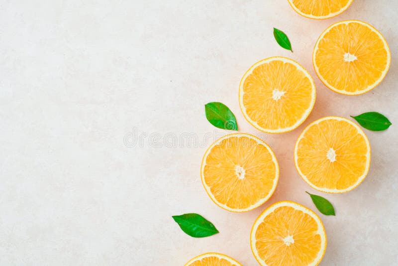 Oranges for Making Juice, Pattern, on a Blue Background Stock Image ...
