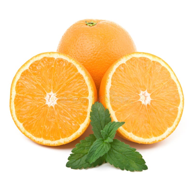 Orange and fresh mint stock photo. Image of mint, leaves - 6739526