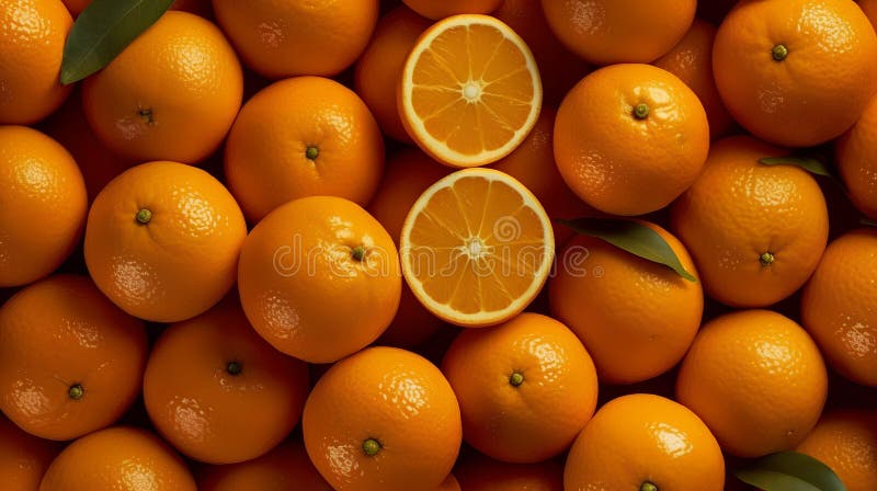 Oranges Pattern, Image Ai Generated Stock Illustration - Illustration ...