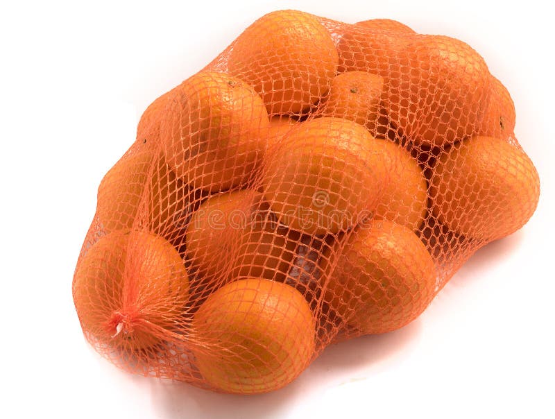 Oranges in Red Net Isolated Stock Image - Image of eatable, mesh: 69231129