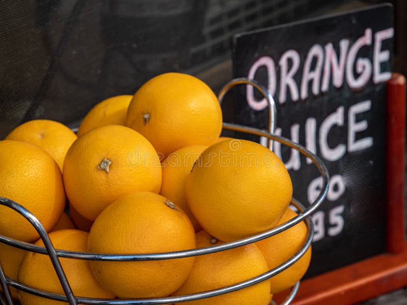 Oranges with the Sign Orange Juice Stock Photo - Image of sign, juicy ...