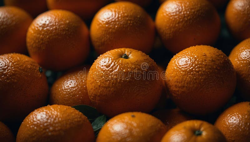 Oranges Stacked on Top of Each Other, Halved. Stock Photo - Image of ...