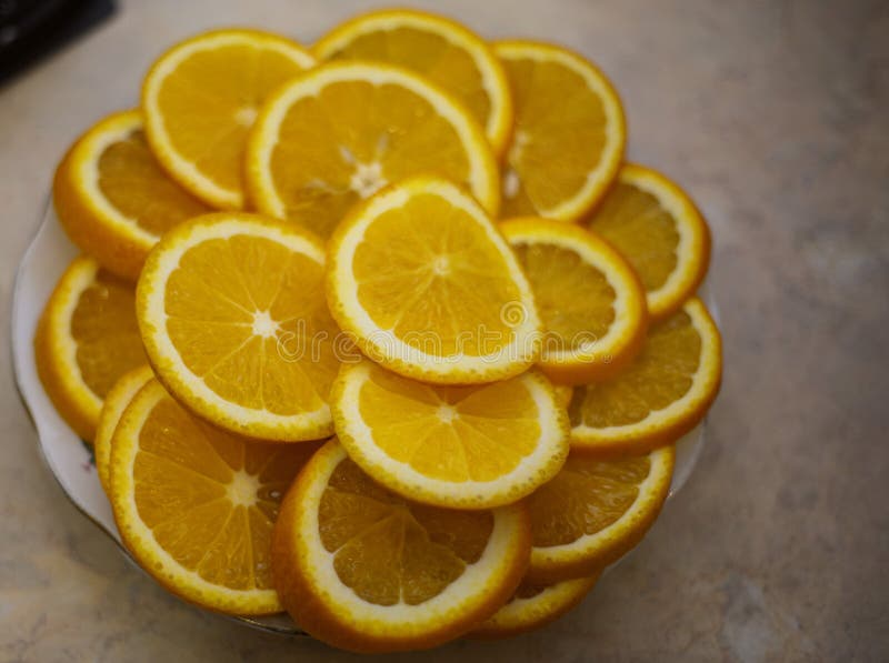 Oranges on sliced . stock image. Image of diet, tasty - 179657317