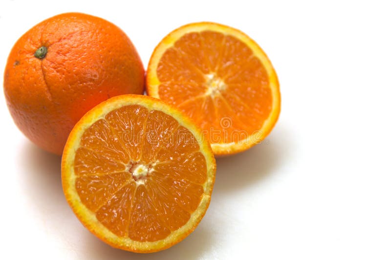 Whole and split oranges stock image. Image of beautiful - 13097601
