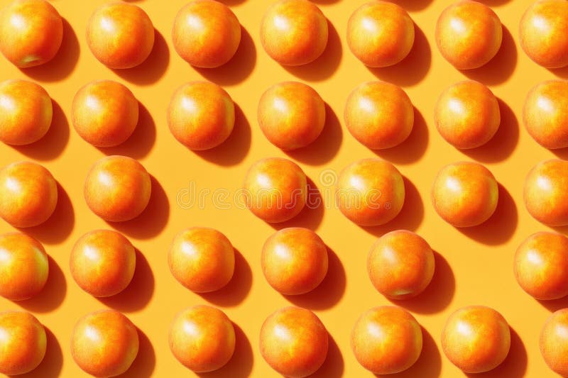 Oranges on yellow surface stock image. Image of grocery - 381911507