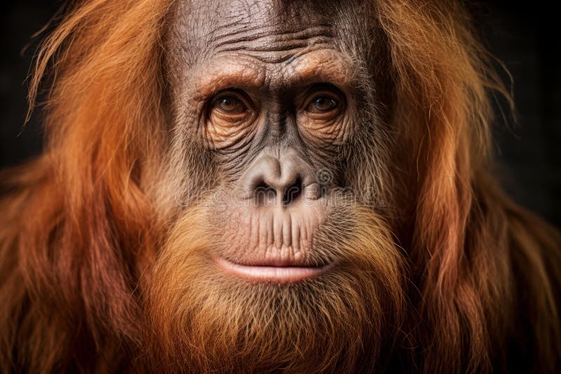 Orangutans Animals. Generate Ai Stock Photo - Image of monkey, people ...