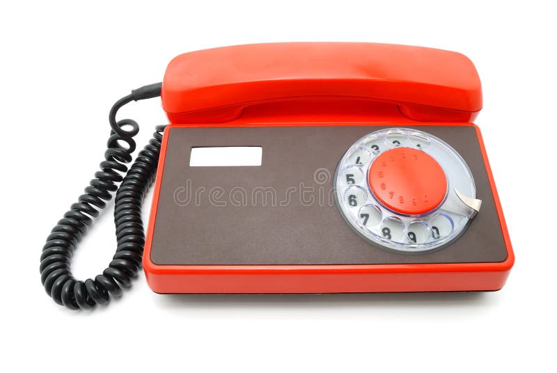 Oude oranje telefoonbuis stock afbeelding. Afbeelding bestaande uit ...