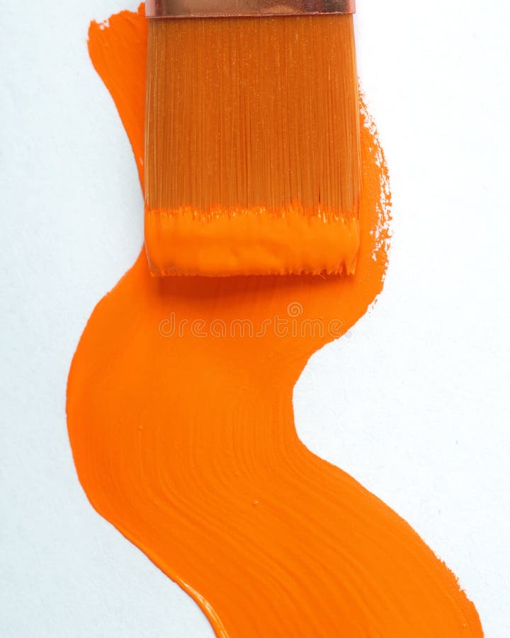Oranje verfstreep stock afbeelding. Image of verf, speelgoed - 2451173