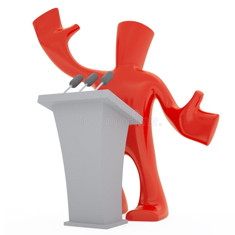 Orateur illustration stock. Illustration du discours - 11221709