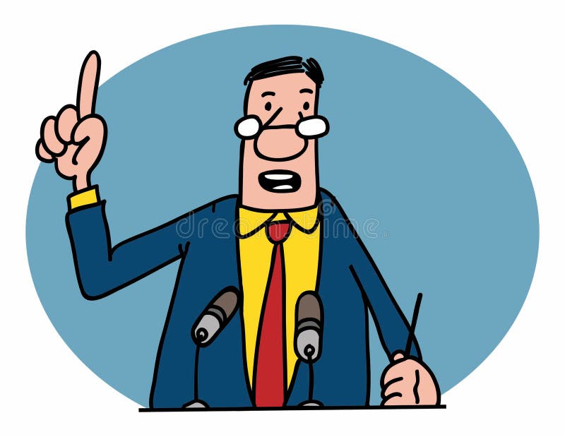 Orateur illustration de vecteur. Illustration du attention - 14386069