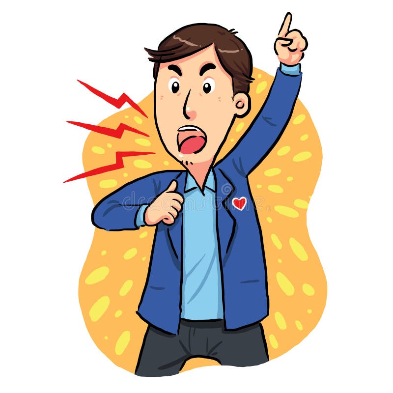 Oratore illustrazione di stock. Illustrazione di adulto - 31616909