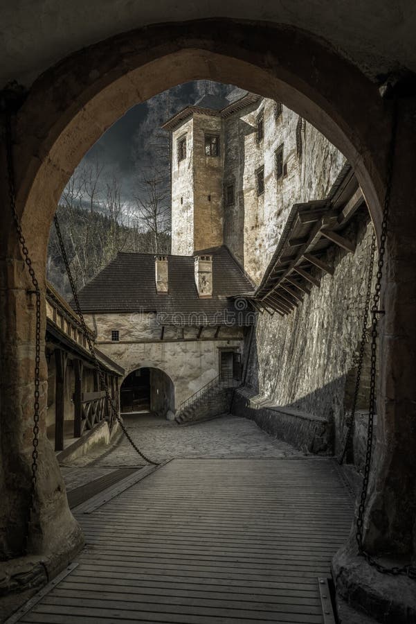 Orava castle, Slovakia stock image. Image of interior - 142582665