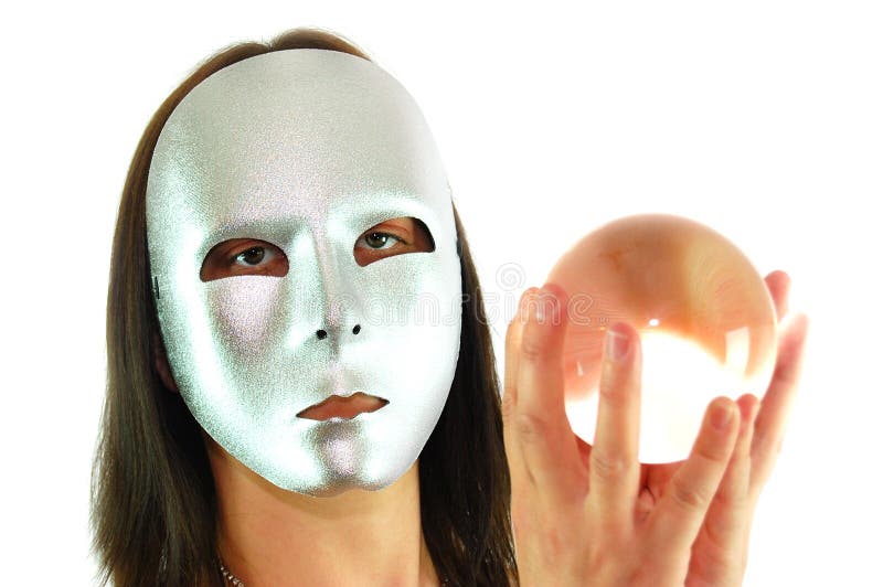 Orb 5 stock image. Image of unknown, white, crystal, mask - 19783833