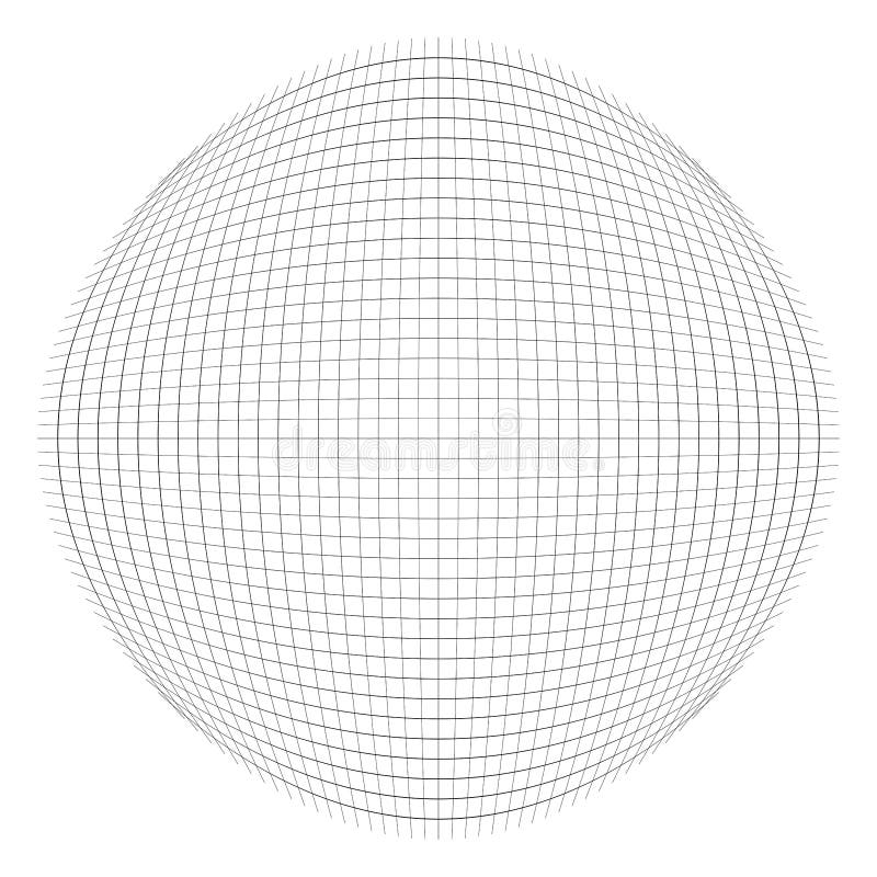 Orb, Sphere of Lines. Round, Globular, Spheric Grid, Mesh. Ball-shaped ...