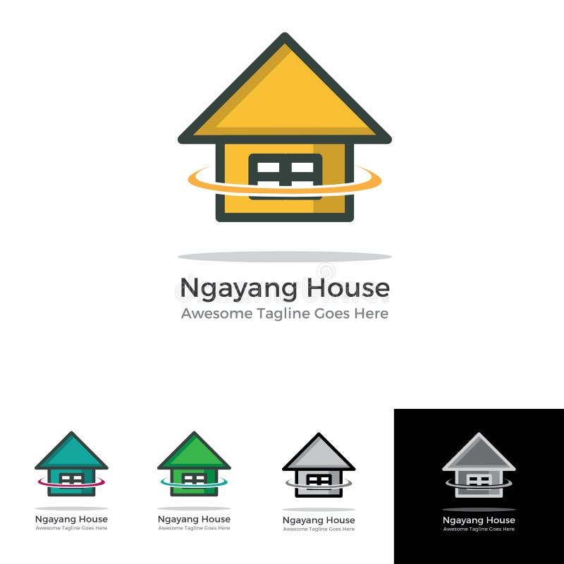 Orbit House Planet Logo Template Stock Vector - Illustration of circle ...