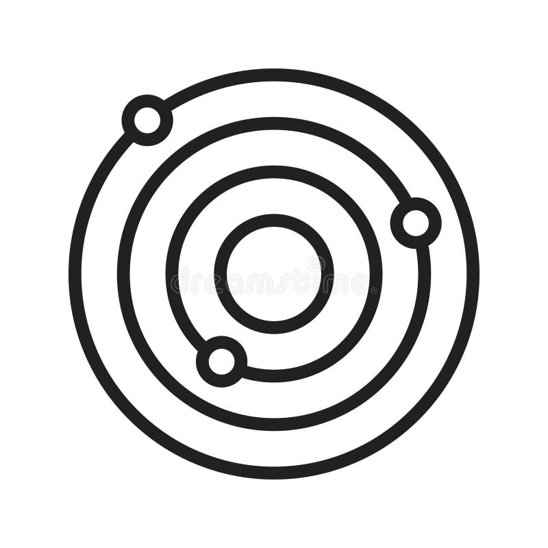 Orbit icon vector image. stock vector. Illustration of gravitation ...