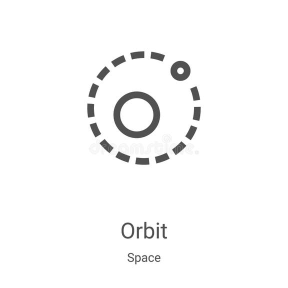 Orbit Icon Vector from Space Collection. Thin Line Orbit Outline Icon ...