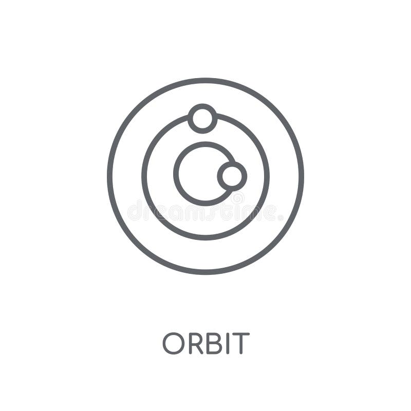 Orbit Linear Icon. Modern Outline Orbit Logo Concept on White Ba Stock ...