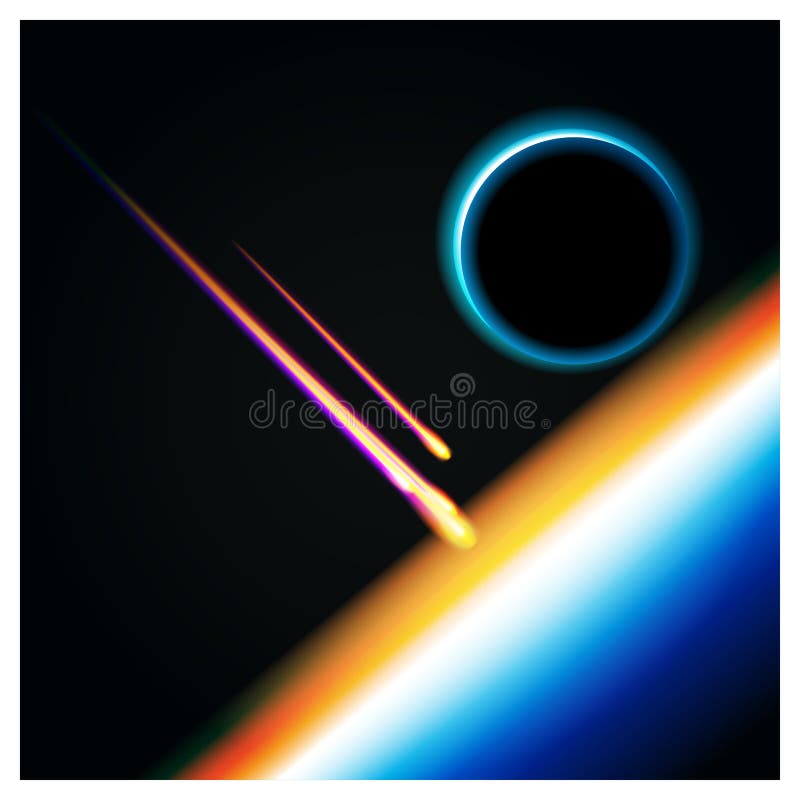 Orbit stock vector. Illustration of beautiful, nasa, night - 48177673