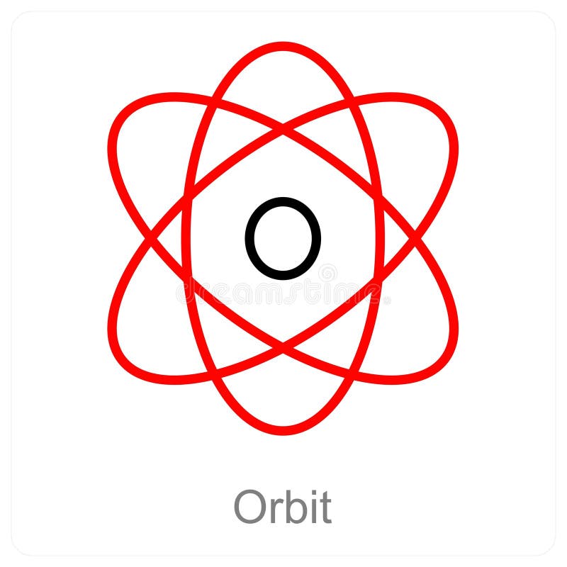 Orbit stock vector. Illustration of moon, space, globe - 339061358