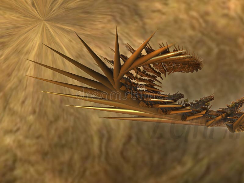 Orbit Spikes - Fractal Design Illustration Backdrop Stock Illustration ...