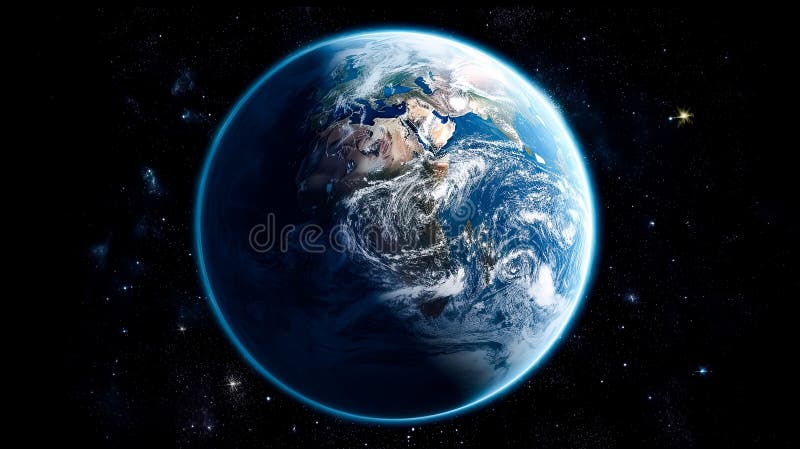 From Orbit To Infinity, a Mesmerizing View of Earth Stock Image - Image ...