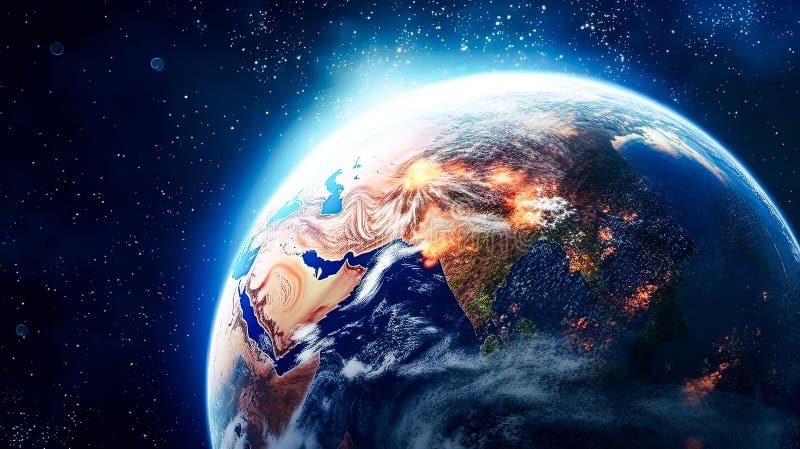 From Orbit To Infinity, a Mesmerizing View of Earth Stock Image - Image ...