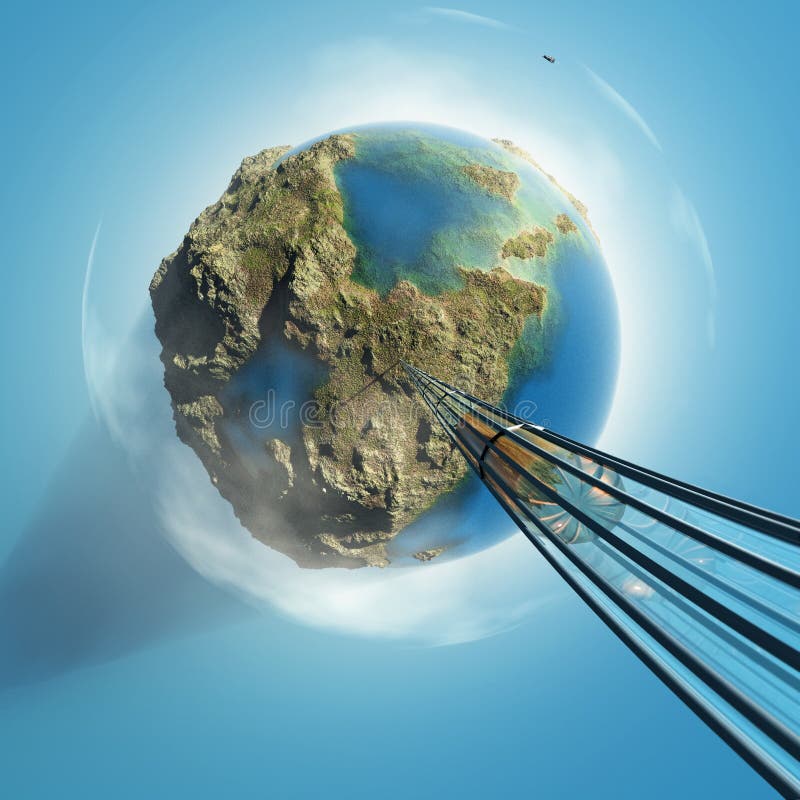 Orbital express stock illustration. Illustration of atmosphere - 34188019