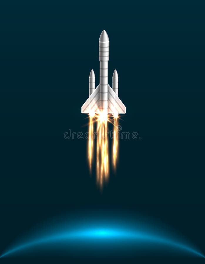 Space Launch Interface Rockets, Sky-fi HUD. Head Up Display Stock ...