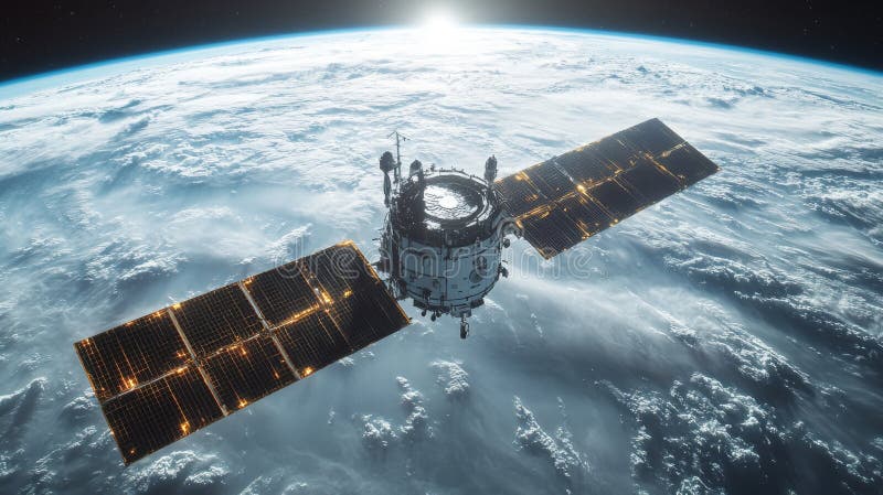 Orbital Spacecraft Transmitting Telemetry Data while Studying Cosmic ...