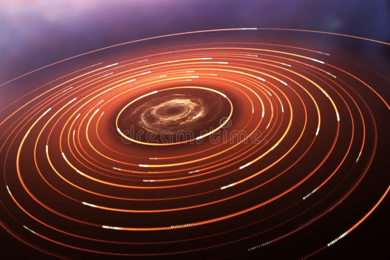 Orbital Speed of Stars in the Galaxy Stock Illustration - Illustration ...