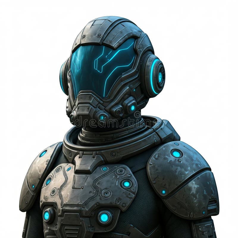 Orbital Strike Defense Exosuit Stock Illustration - Illustration of ...