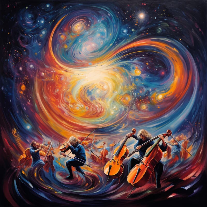 Orbital Symphony: Harmonious Orbits of Planets and Stars Stock Photo ...