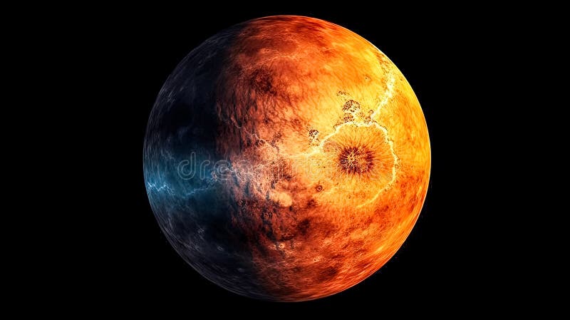 Orbiting Mars, a Mesmerizing Perspective from Space Stock Image - Image ...