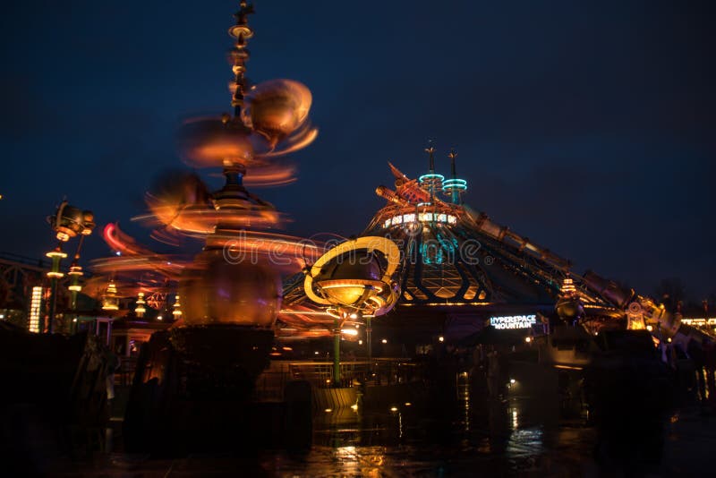 Orbitron at night editorial photography. Image of orbitron - 202662662