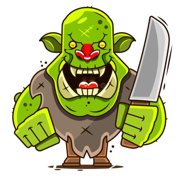 Orc, Character, Computer Games, Dagger, Cartoon, Vector Stock Vector ...