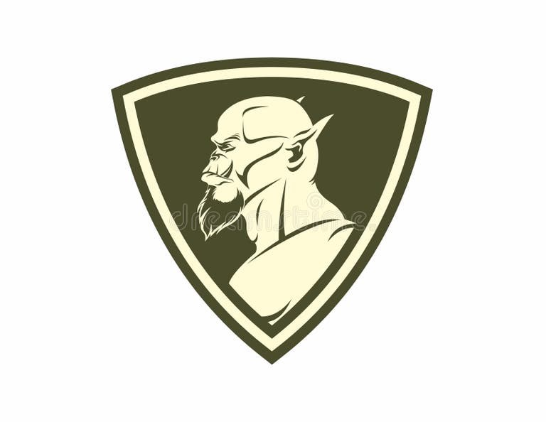 Orc Vector Patch stock vector. Illustration of ears - 345364801