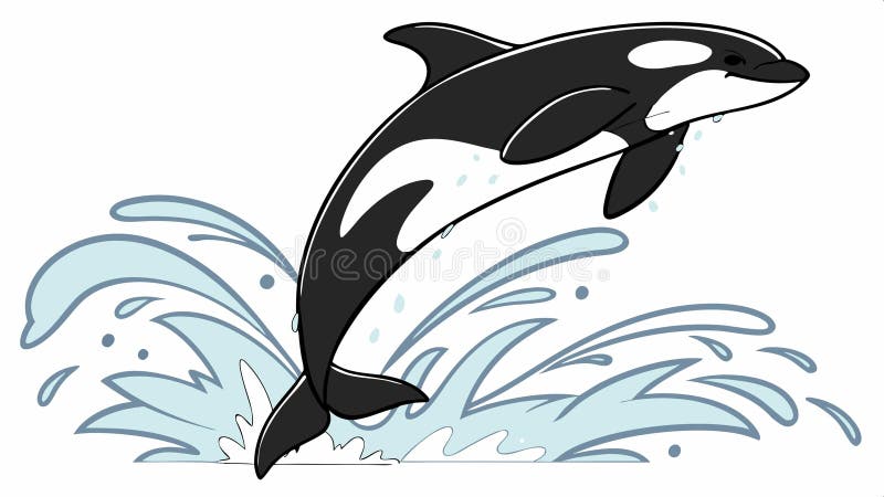 Orca Breaching Wave, Killer Whale Splash, Ocean Predator, and Powerful ...