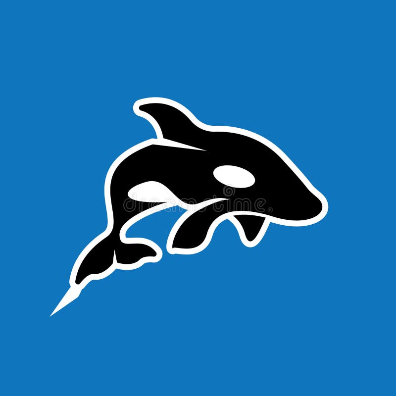 Orca Icon and Symbol Vector Template Illustration Stock Vector ...