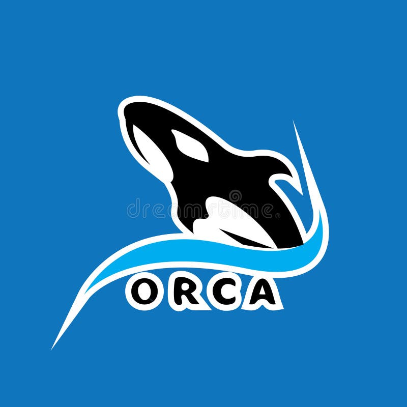 Orca Icon and Symbol Vector Template Illustration Stock Vector ...