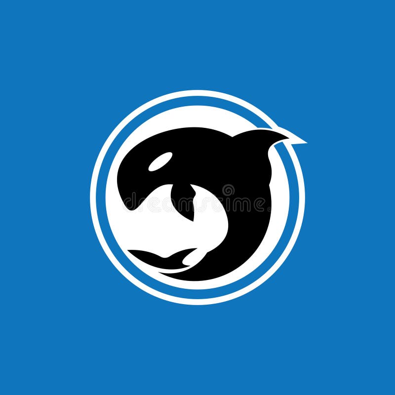 Orca Icon and Symbol Vector Template Illustration Stock Vector ...