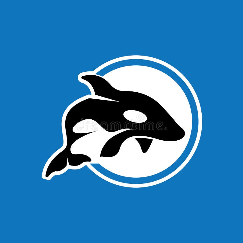 Orca Icon and Symbol Vector Template Illustration Stock Vector ...