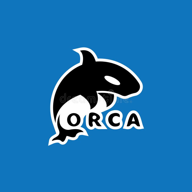 Orca Icon and Symbol Vector Template Illustration Stock Vector ...