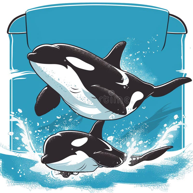 Orca Fin Out Water Stock Illustrations – 180 Orca Fin Out Water Stock ...